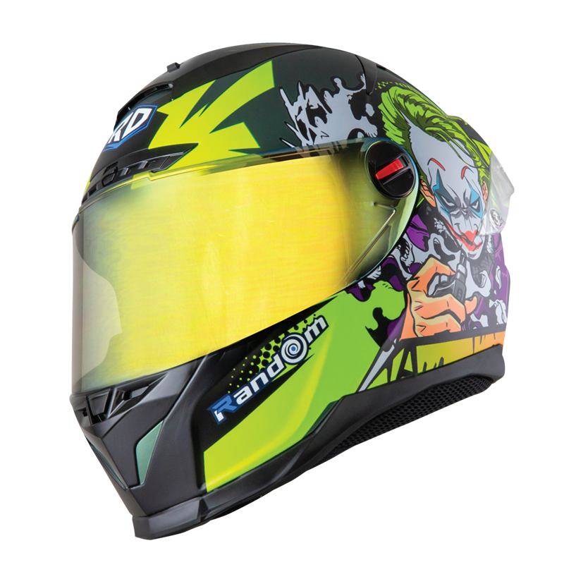 RD CZR Full Face Helmet - Joker "Why So Serious" (Midnight Green) – RD ...